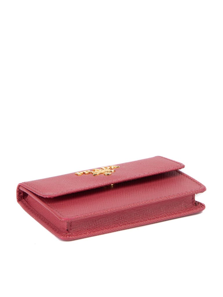 Pre-Loved Prada Women's Fold Over Coin Purse For Sale at 1stDibs