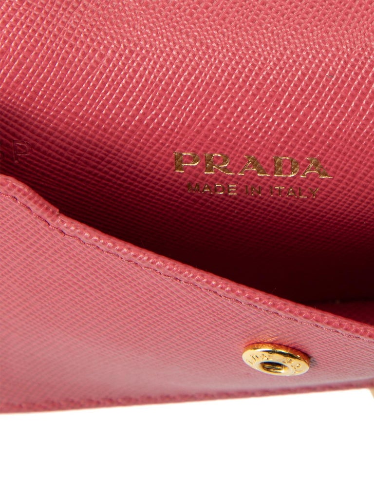 Pre-Loved Prada Women's Fold Over Coin Purse For Sale at 1stDibs