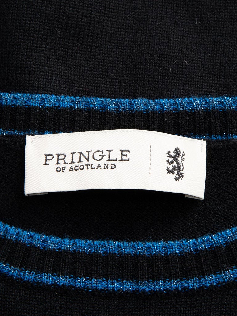 Pre-Loved Pringle of Scotland Women's Black Jumper with Rainbow LOVE ...