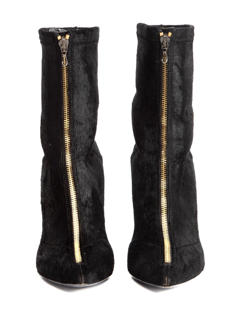 Pre-Loved Roland Mouret Women's Pony Hair Zip Front Ankle Boot For Sale ...