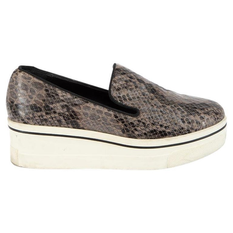 Pre-Loved Stella McCartney Women's Snakeskin Slip On Platform Loafers ...