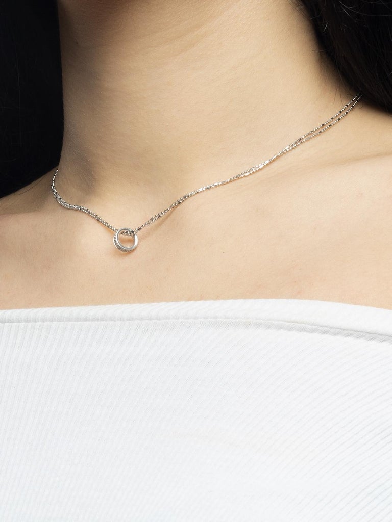 Pre-Loved Unbranded Women's Circular Ring Pendant Necklace For Sale at ...