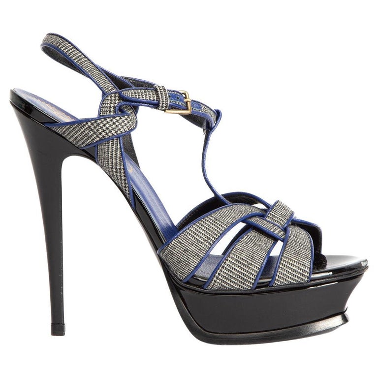 Pre-Loved Yves Saint Laurent Women's Tribute Heels Prince of Wales ...