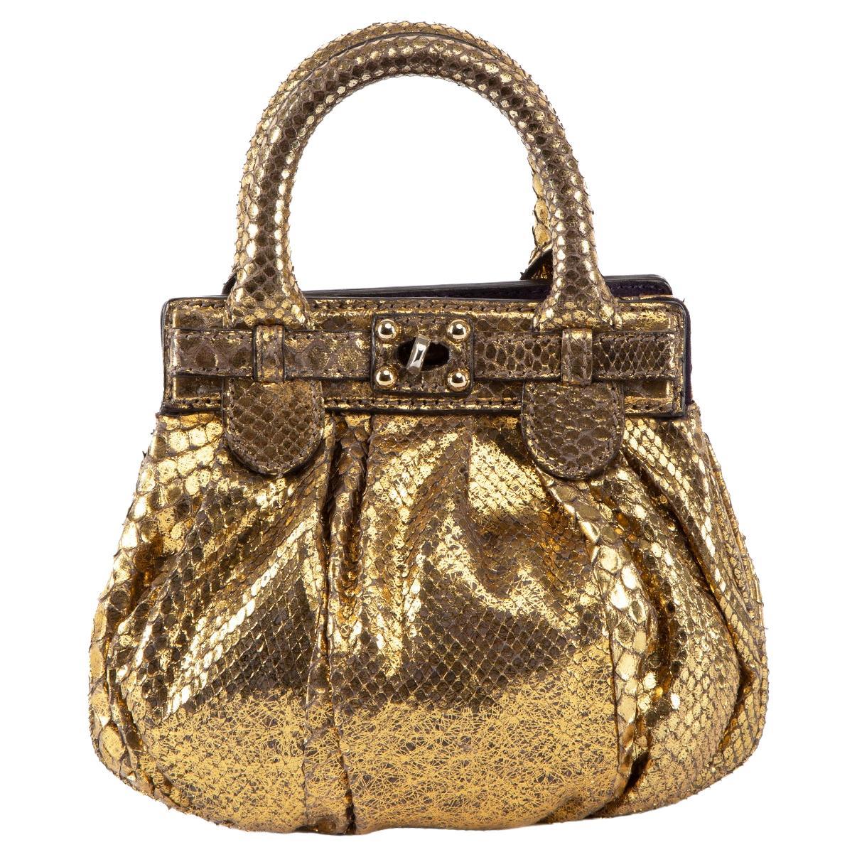 Zagliani Python Roccia Bag For Sale at 1stDibs