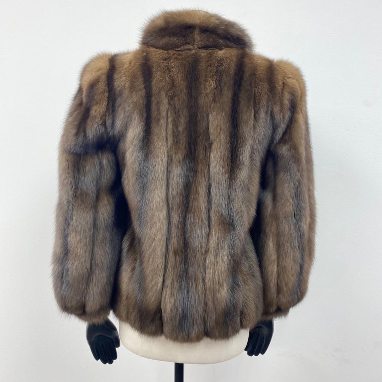Russian Sable Fur Jacket (Size 6-S) For Sale at 1stDibs