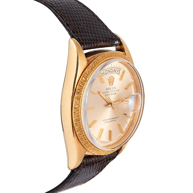 Pre-Owned Rolex “Bark” Bezel Day-Date Ref. #1807 with Original Papers ...