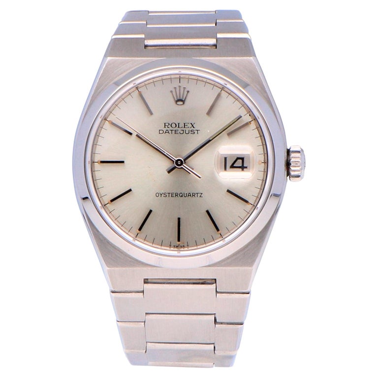 Pre-Owned Rolex Datejust Oysterquartz Stainless Steel 17000 Watch at ...