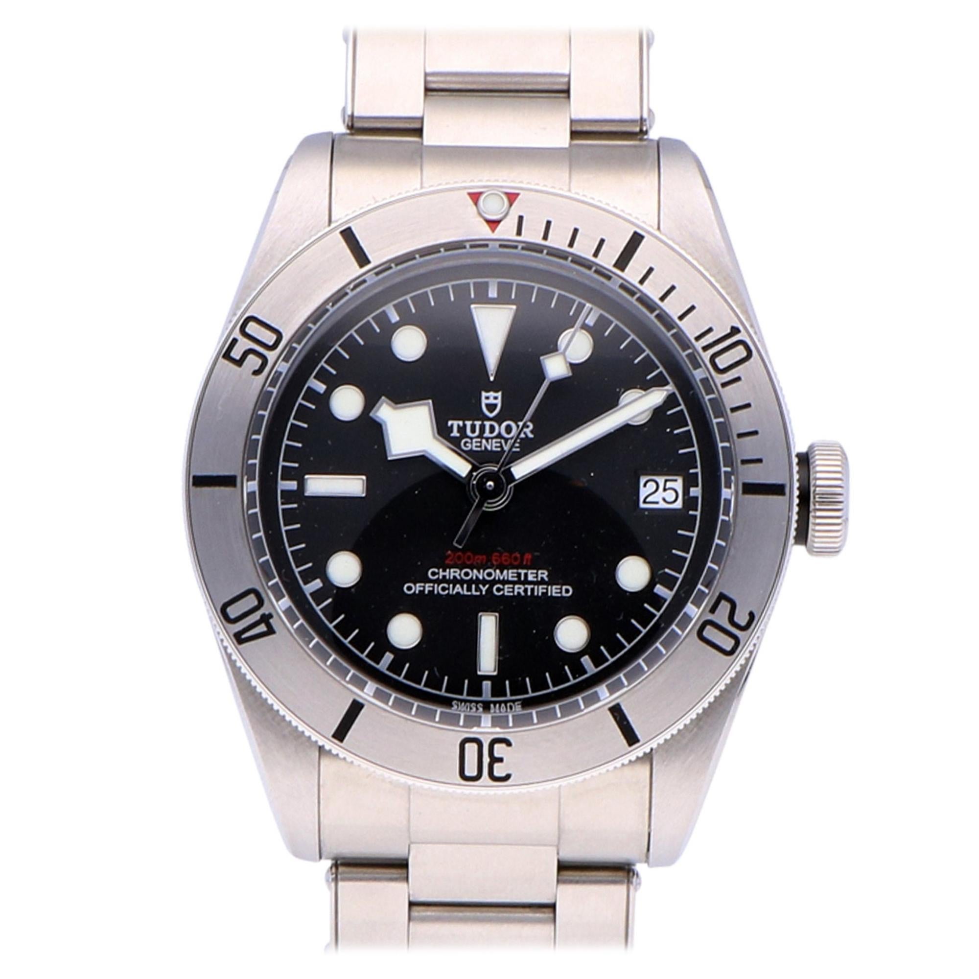Pre-Owned Tudor Black Bay Stainless Steel 79730 Watch at 1stDibs
