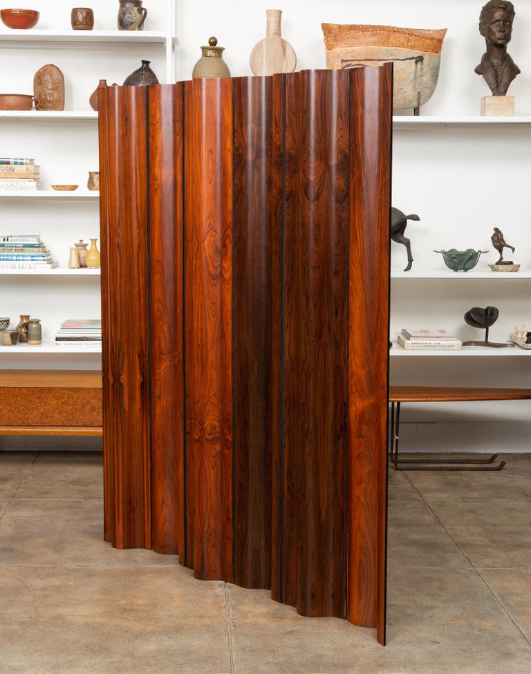 Pre-Production Eames Rosewood Folding Screen for Herman Miller at 1stDibs