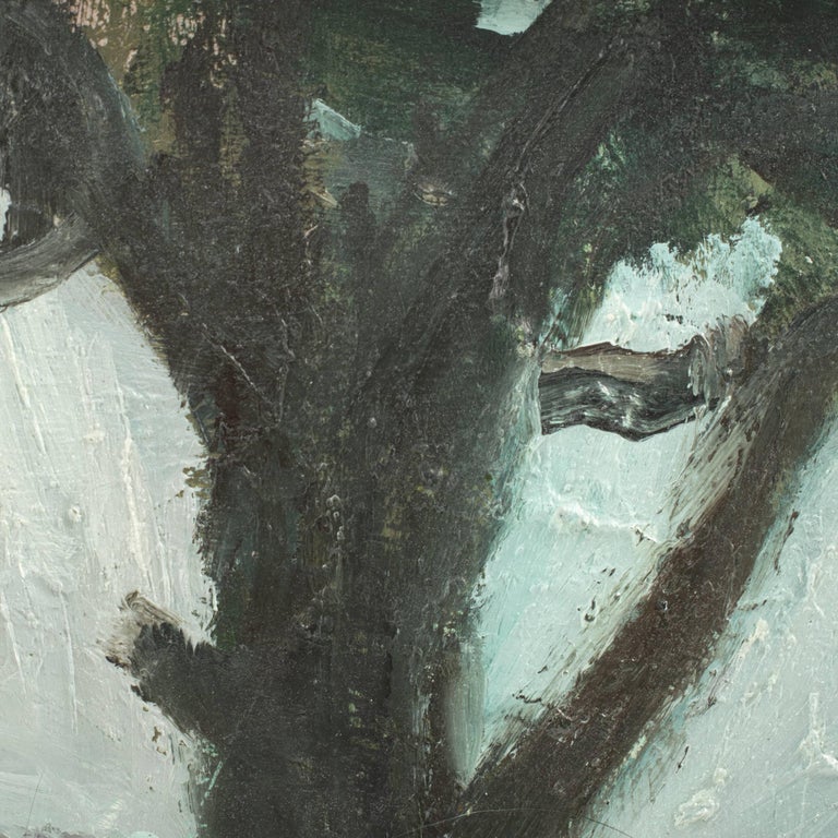 Preben Fjederholt "San Cataldo" Oil on Canvas For Sale at 1stDibs