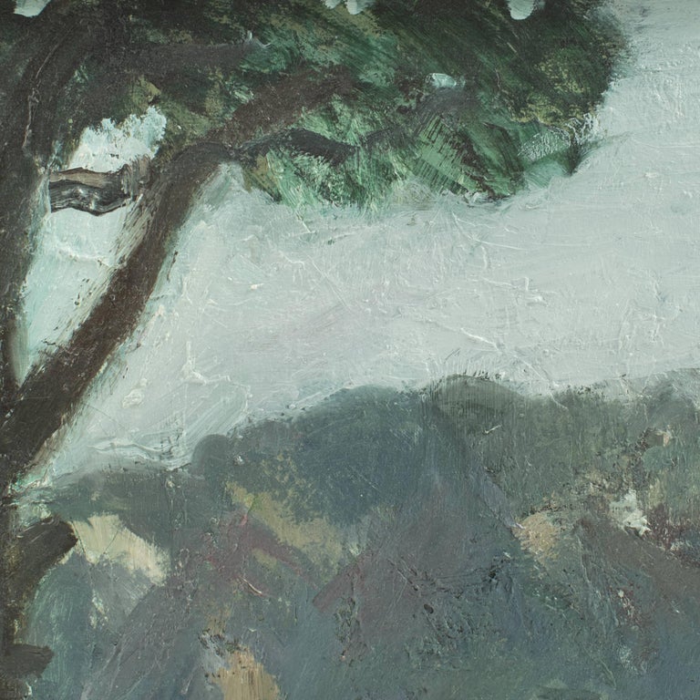 Preben Fjederholt "San Cataldo" Oil on Canvas For Sale at 1stDibs