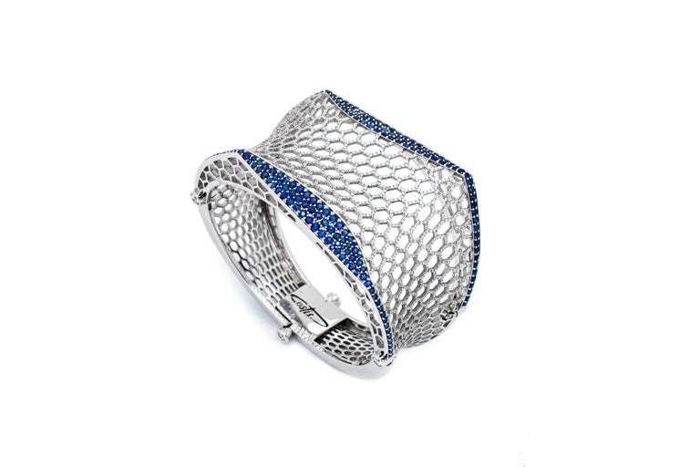 Precious Beehive Collection Uneven Bracelet Pave' with Diamonds and ...