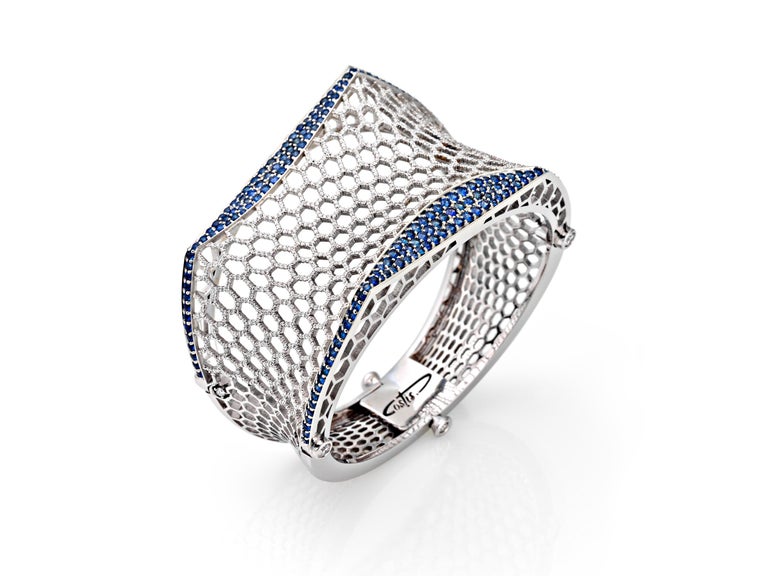 Precious Beehive Collection Uneven Bracelet Pave' with Diamonds and ...