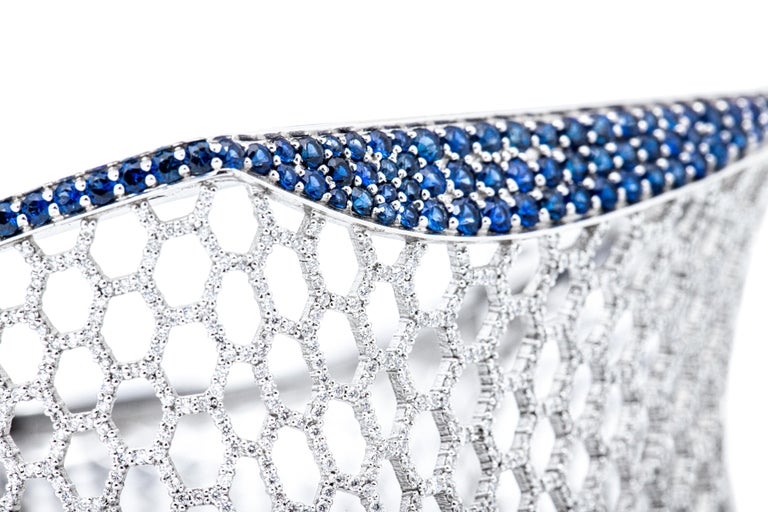 Precious Beehive Collection Uneven Bracelet Pave' with Diamonds and ...