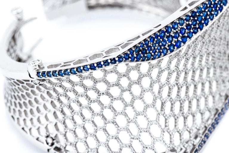 Precious Beehive Collection Uneven Bracelet Pave' with Diamonds and ...