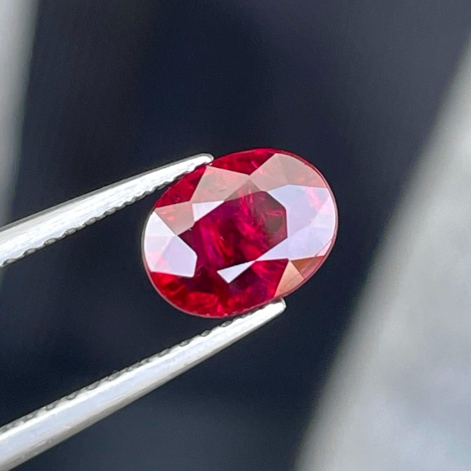 Precious Pigeon Blood Natural Ruby Stone 1.52 CTS Gem For Jewelry Loose ...