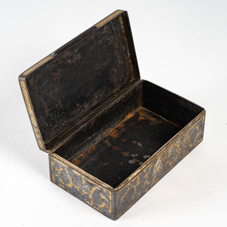 Precious Steel Box, India, 19th Century For Sale at 1stDibs