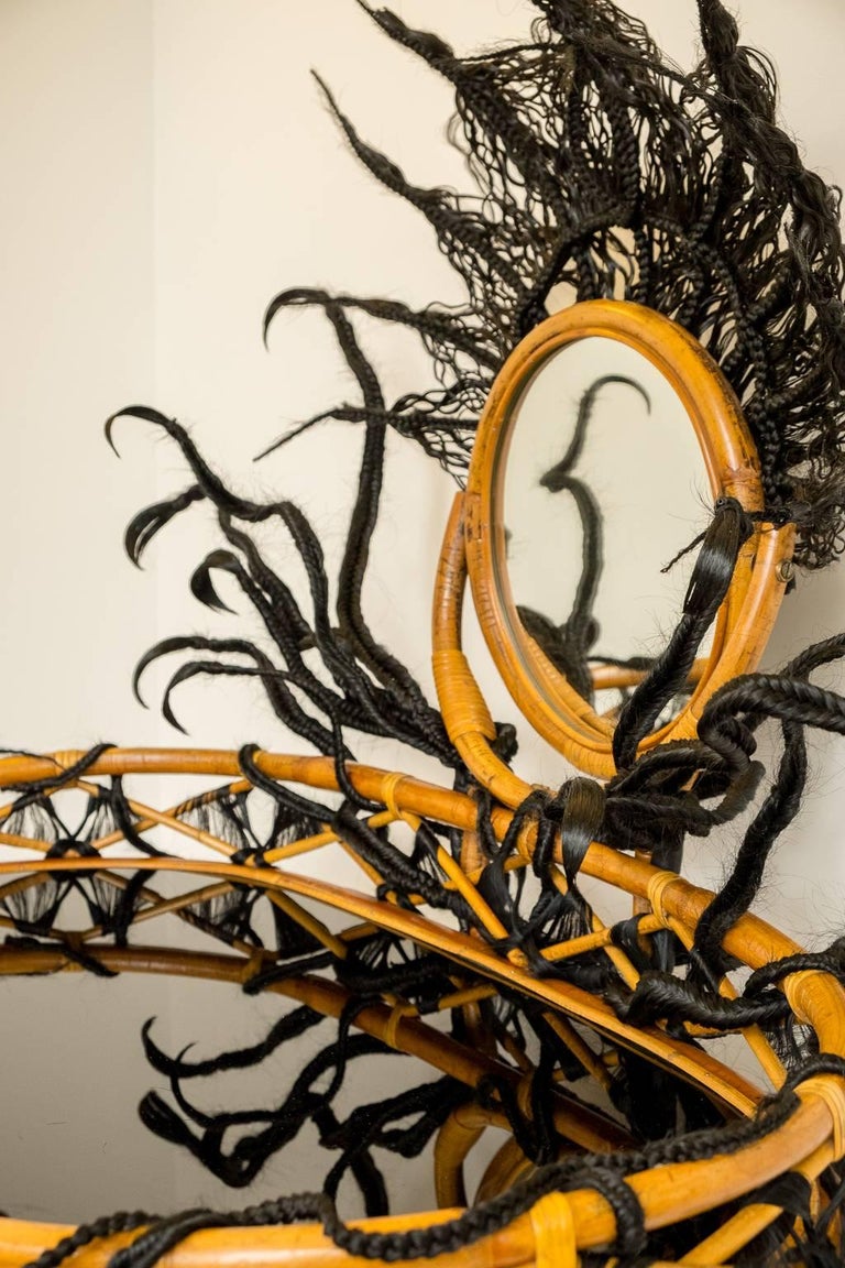 Precious Vanity, rattan and synthetic fibers, Art Modern For Sale at ...