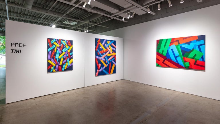 Pref - Excellent Spray Paint on Linen 2022 For Sale at 1stDibs