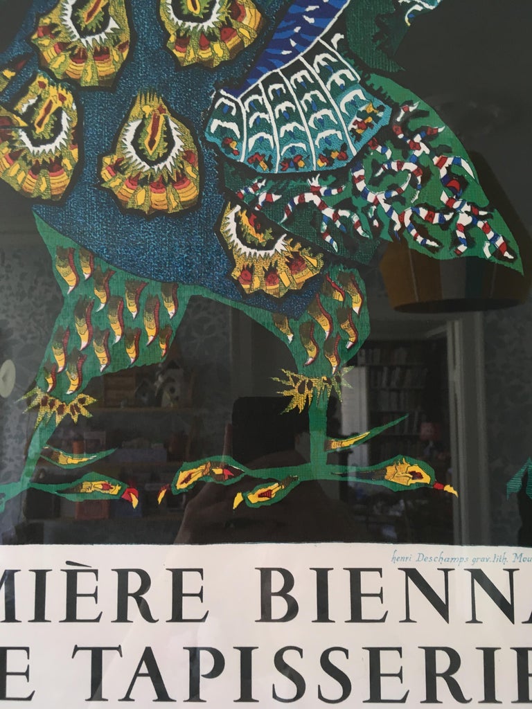 Première Biennale Hommage a Jean Lurcat Vintage Exhibition Poster ...