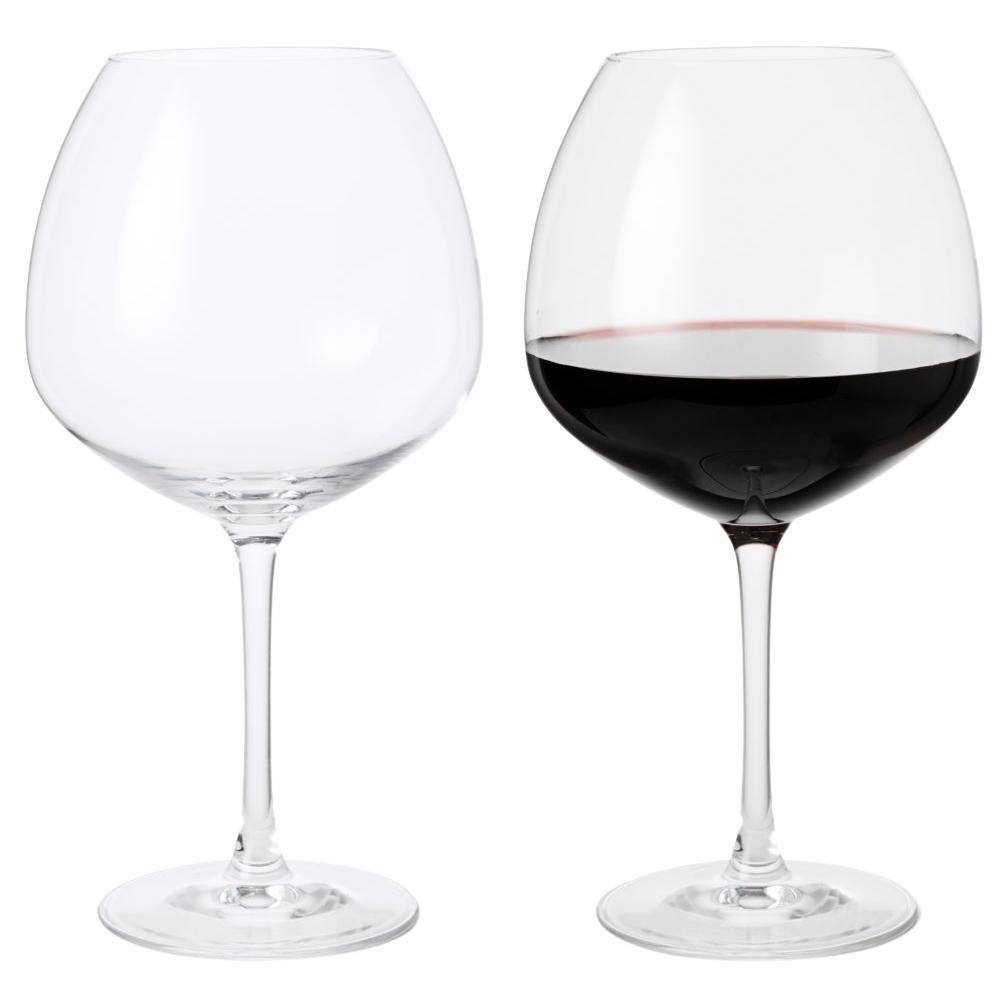 Premium Red Wine Glass Design Tom Nybroe Clear 2 Pcs For Sale at 1stDibs