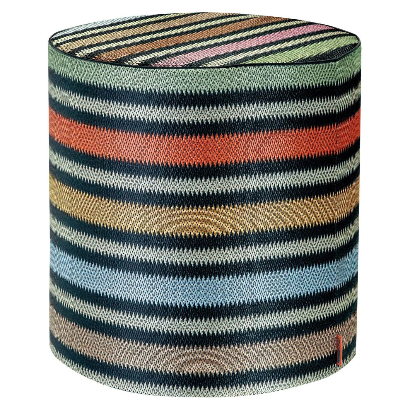 Maseko Multicolor cylinder pouf #2 For Sale at 1stDibs