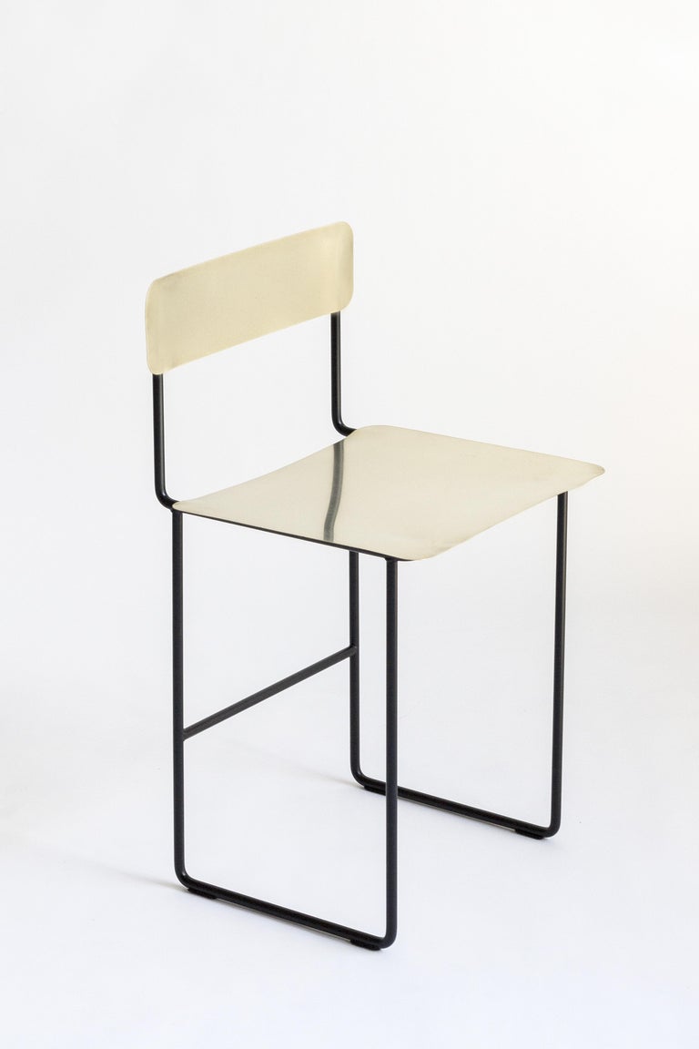 Presence Brass Chair By French Designer Gaspard Graulich For Sale at ...
