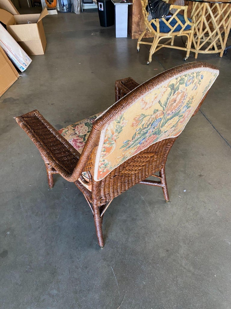 "President's" Art Deco Stick Rattan Lounge Mamma and Papa Lounge Chair ...