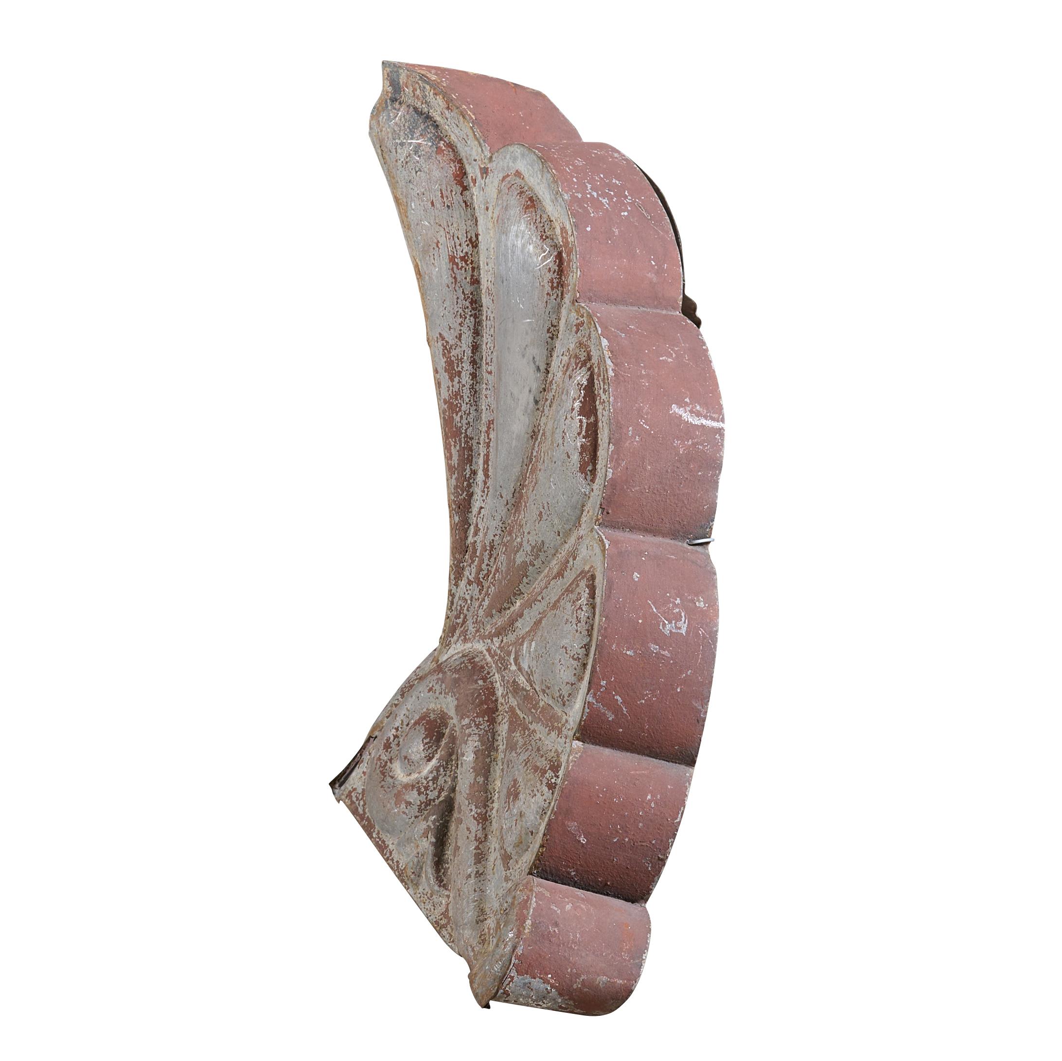 Pressed Zinc Acroterion Rooftop Architectural Ornament For Sale at 1stDibs