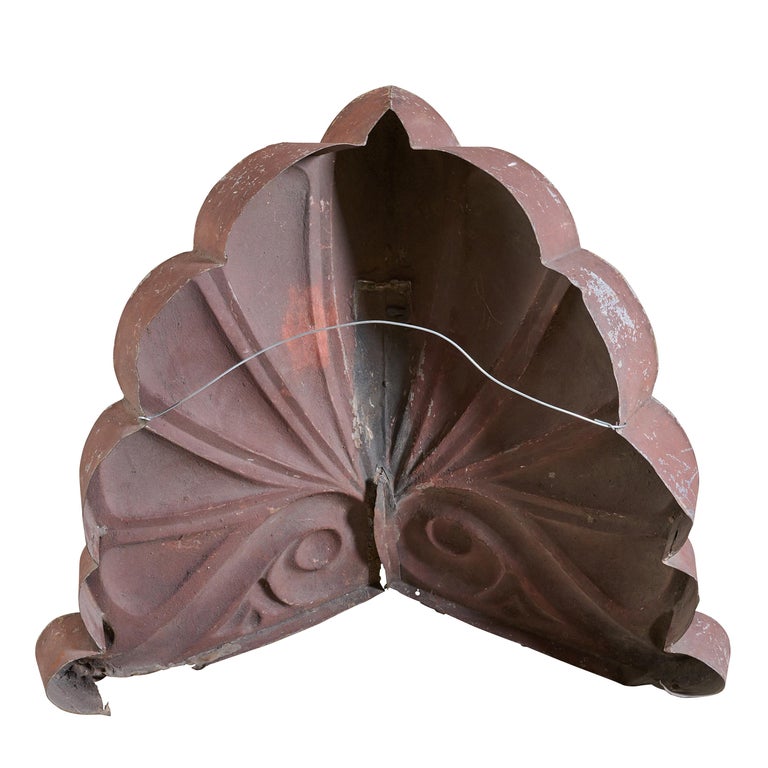Pressed Zinc Acroterion Rooftop Architectural Ornament For Sale at 1stDibs