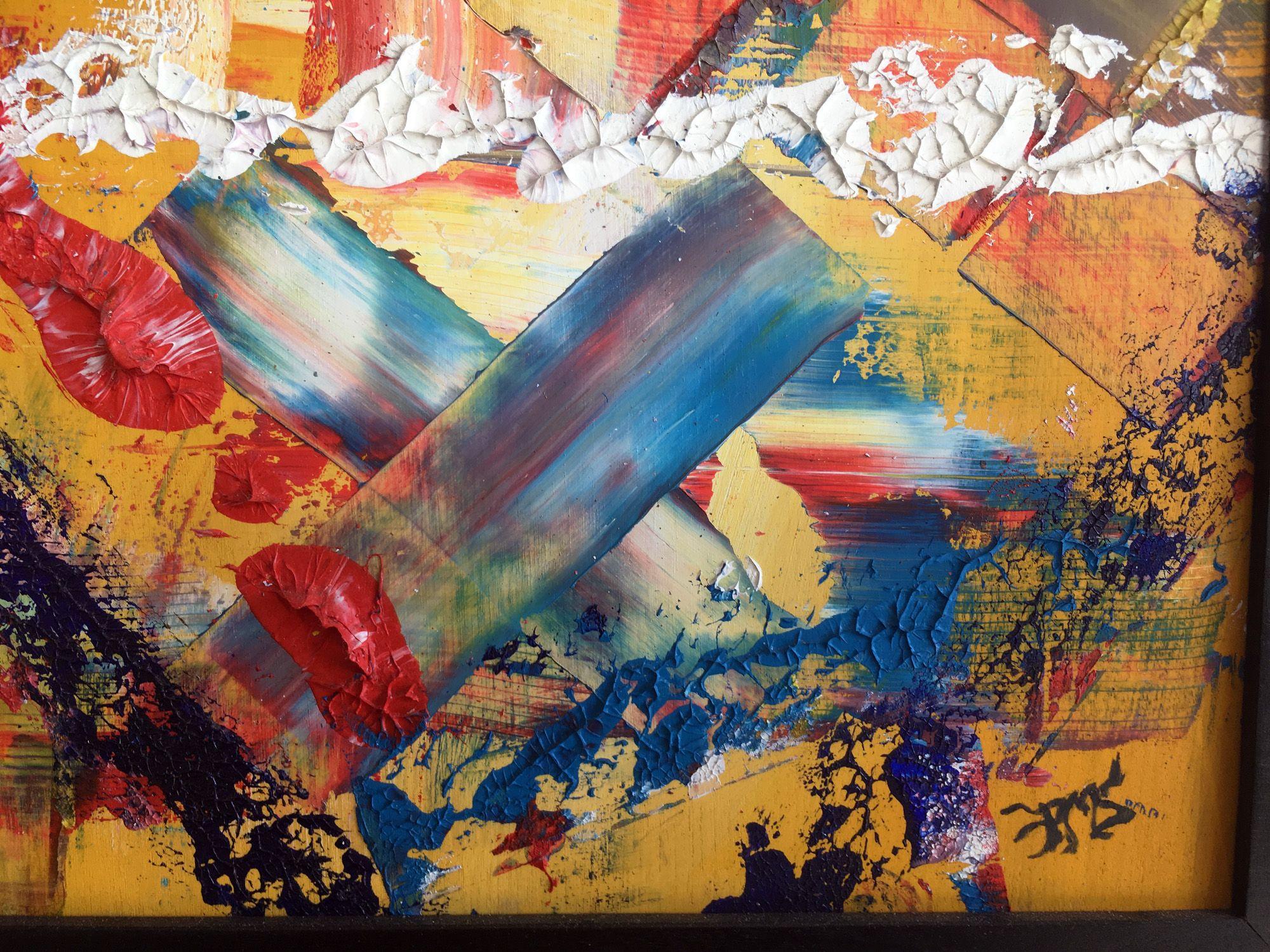 Preston M. Smith (PMS) - Yellow Fever, Painting, Oil on Wood Panel For ...