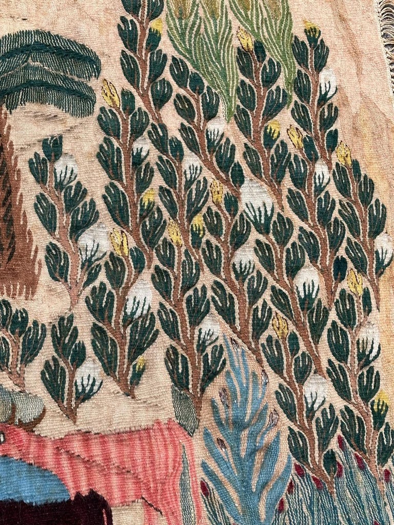 Pretty Egyptian Wissa Wassef School Woven Tapestry For Sale at 1stDibs