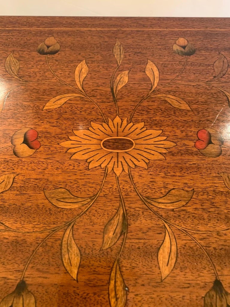 Pretty English Antique Inlaid End Table For Sale at 1stDibs | pretty ...
