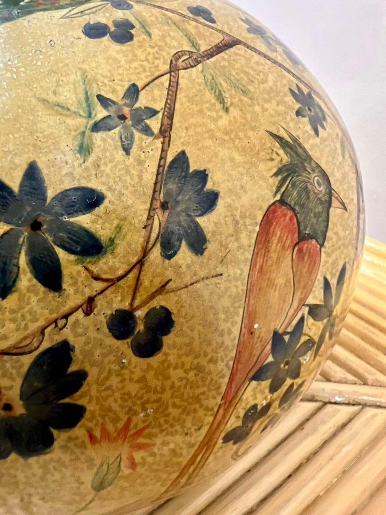 Pretty Kashmiri 19th Century Hand Painted Papier Mâché Table Lamp For ...