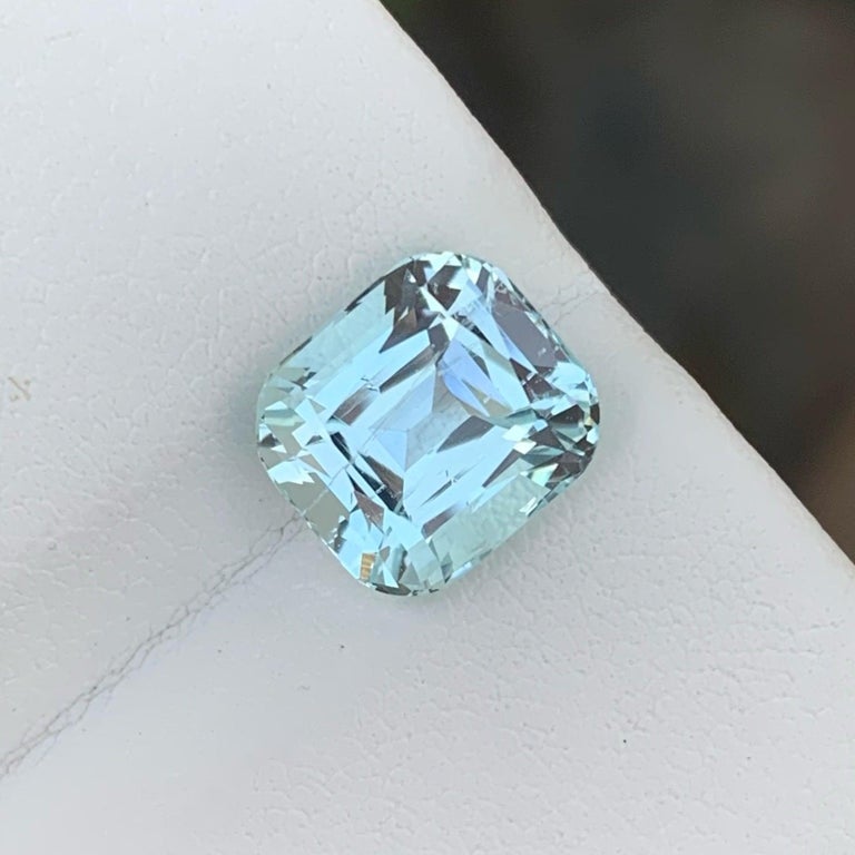 Pretty Light Blue Natural Aquamarine Stone 3.90ct Natural Aquamarine ...