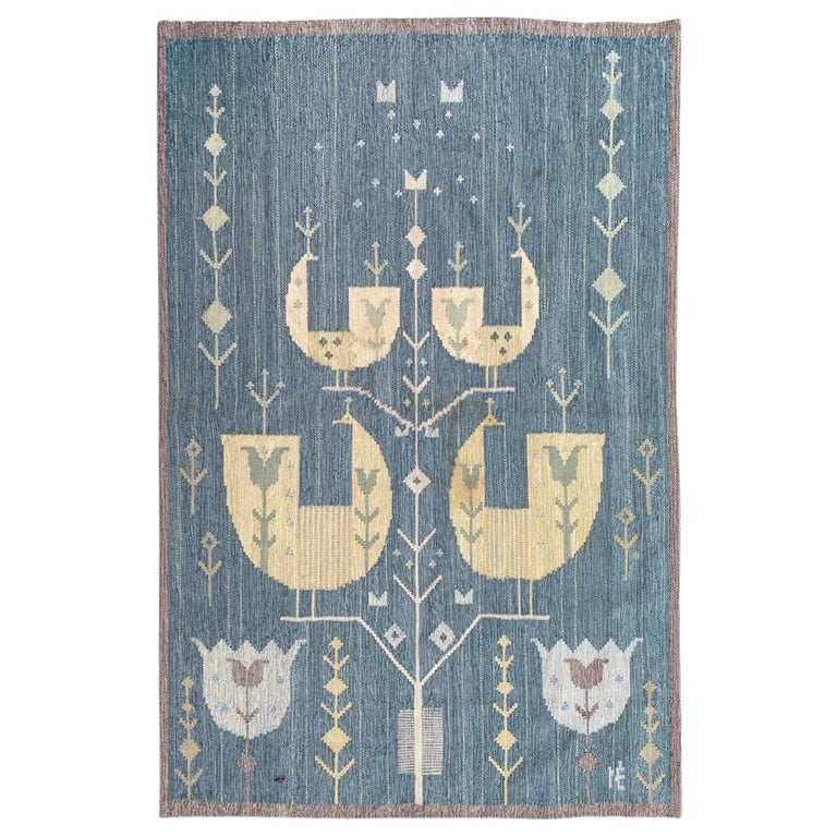 Pretty Éva Németh handwoven woollen tapestry, Hungary c1970s For Sale ...