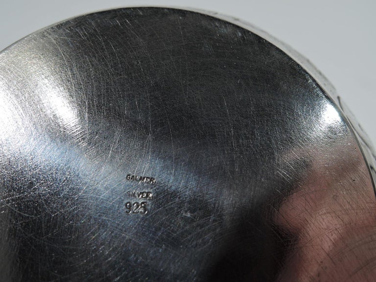 Pretty Repousse Sterling Silver Beaker by Contemporary New York Maker ...