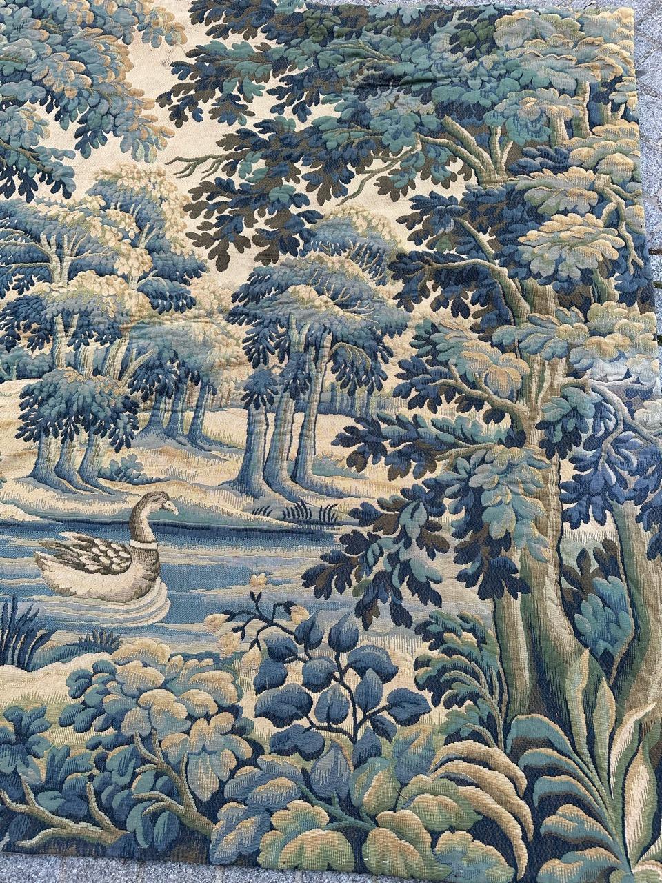 Pretty Vintage Aubusson Style Jaquar Tapestry at 1stDibs