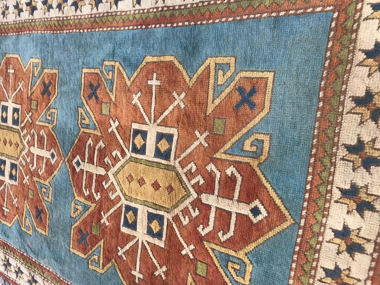 Pretty Vintage Turkish Kars Rug For Sale at 1stDibs