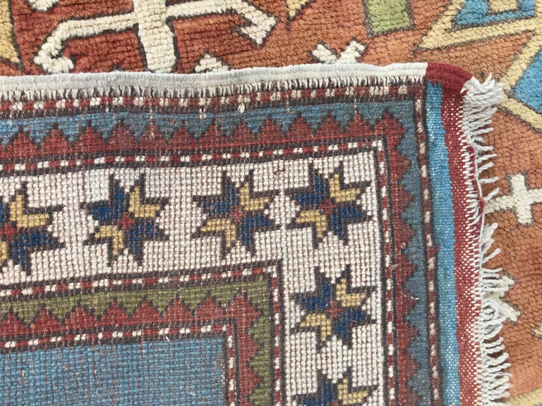 Pretty Vintage Turkish Kars Rug For Sale at 1stDibs