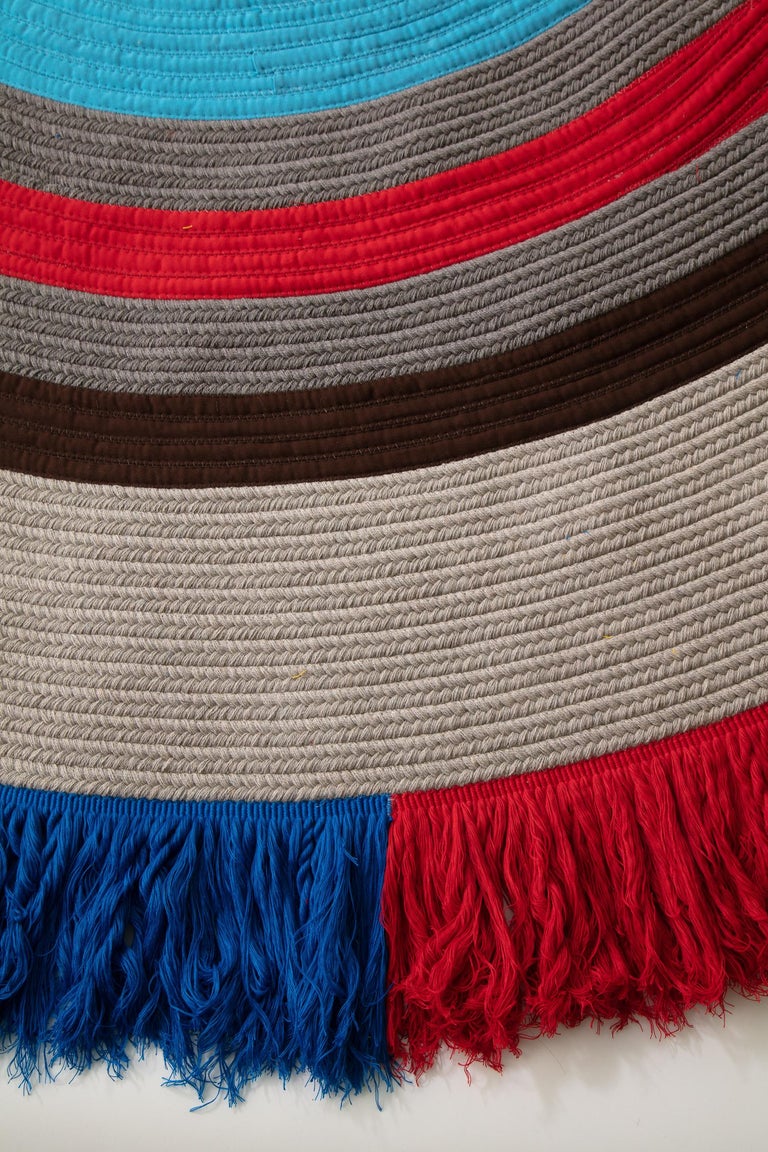 Primary Rings Acrylic Rug For Sale at 1stDibs