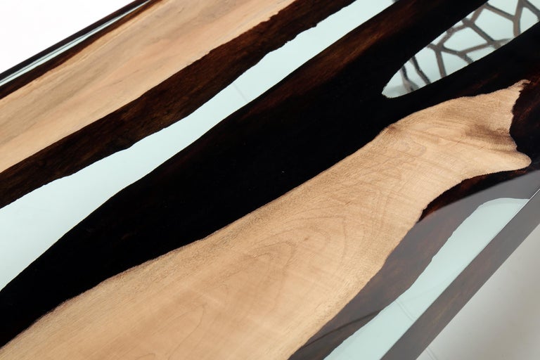 Primitive 160 Epoxy Resin Coffee Table For Sale at 1stDibs