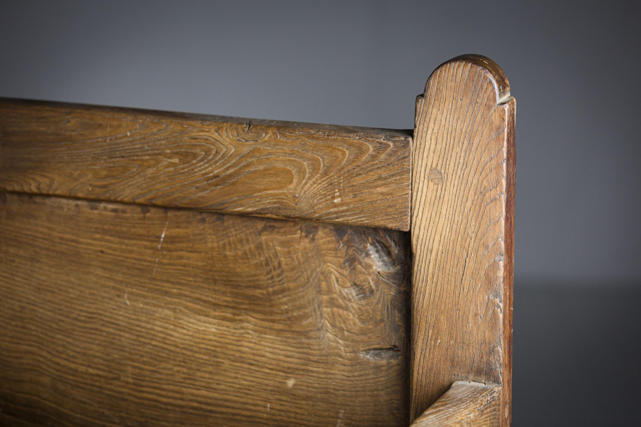 Primitive 19th Century Spanish Tavern Settle at 1stDibs