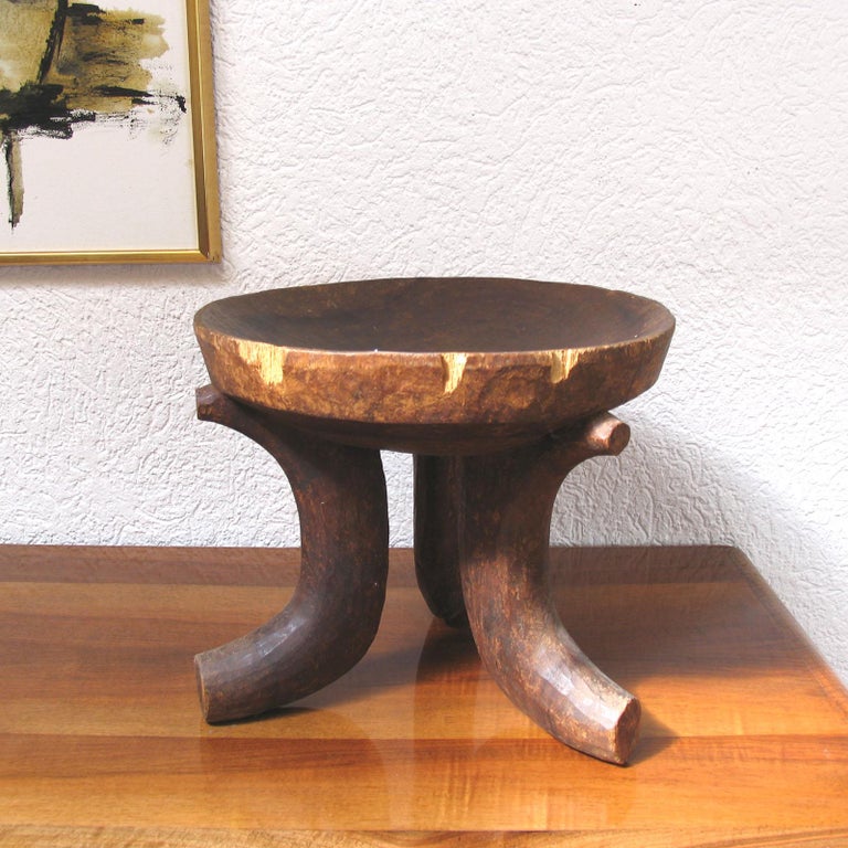 Primitive African Stools, Tripod Chairs at 1stDibs