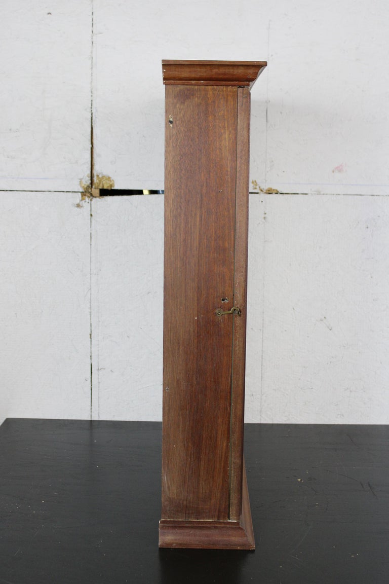 Primitive Antique American Mahogany Wall Hanging Curio Display Case ...