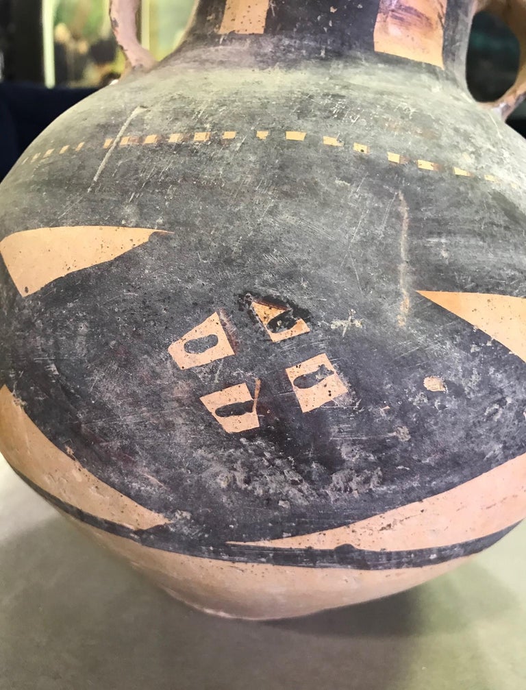 Primitive Archaic Handcrafted Large Ceramic Pottery Bowl Pot with ...