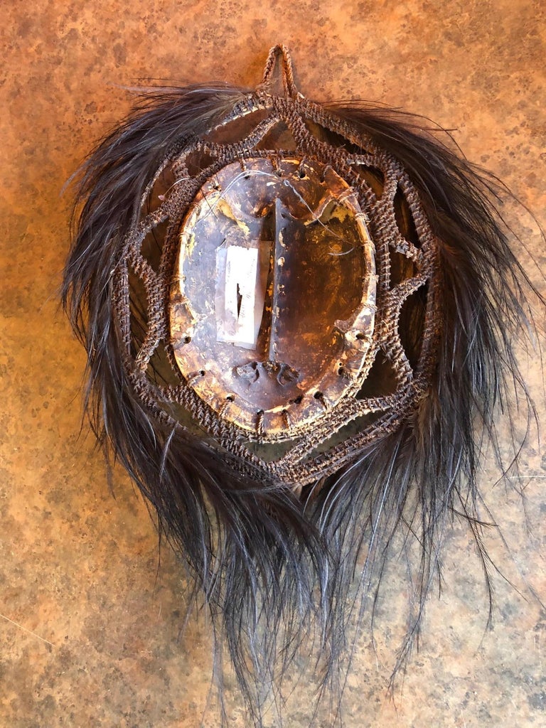 Primitive Asmat Tribal Shell Mask from Papua New Guinea For Sale at 1stDibs