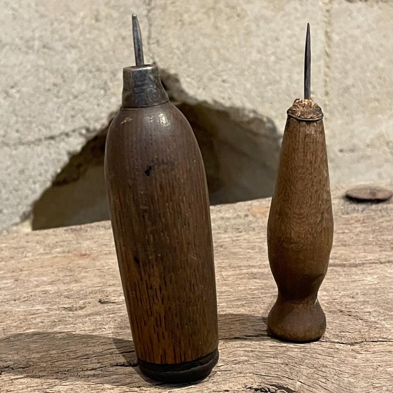 Rustic Barware Wood Ice Pick Tools Weathered and Worn Antique Ice Box ...