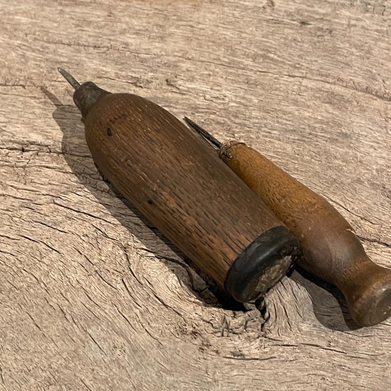Rustic Barware Wood Ice Pick Tools Weathered and Worn Antique Ice Box ...