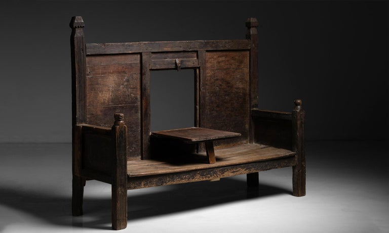 Primitive Bench w/ Table Spain, circa 1690 For Sale at 1stDibs
